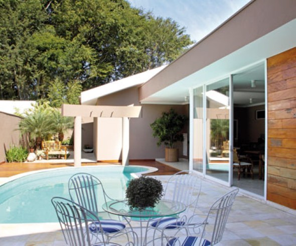 Piscina integrada com a varanda em casas ou apartamento: 12 modelos e ...