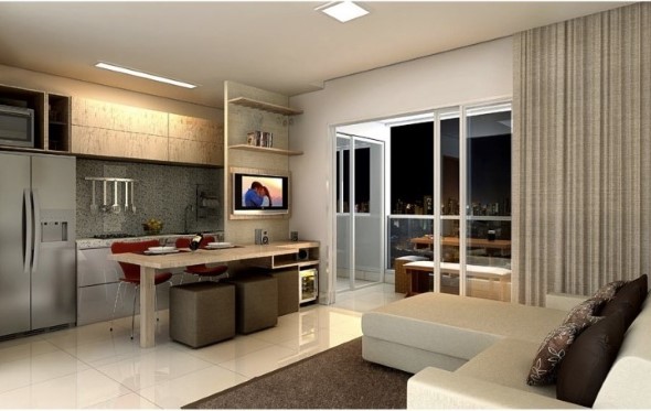 17 Modelos de sala integrada – Uma alternativa para ter mais espaço no AP