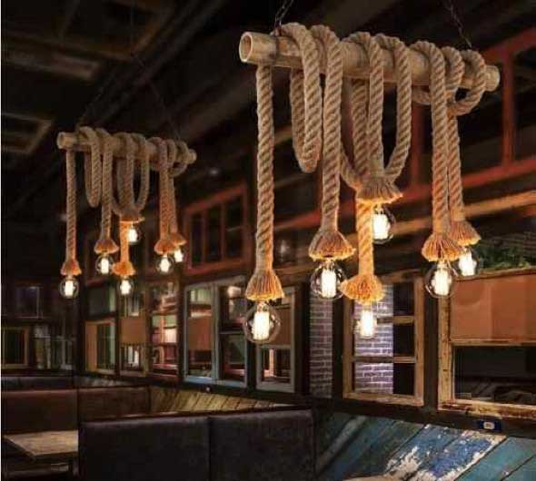 Luminária rústica artesanal - Confira alguns modelos