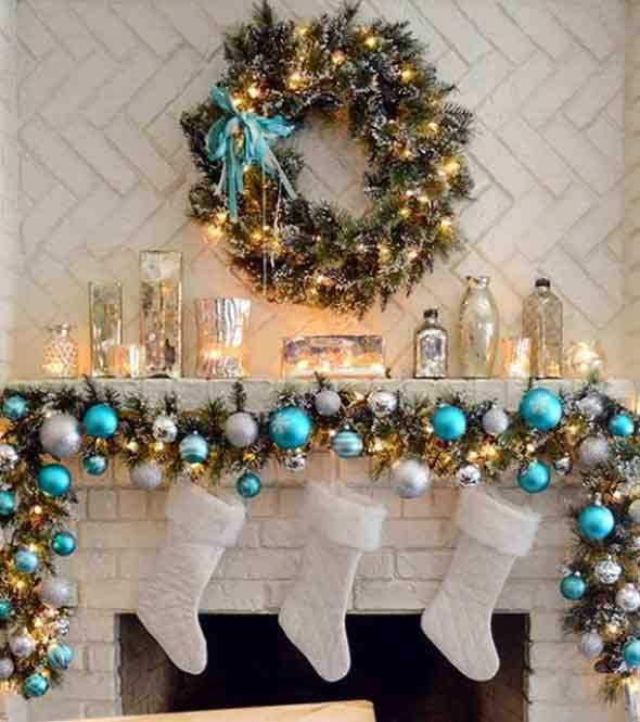 Usar festão e cordões na decoração de Natal